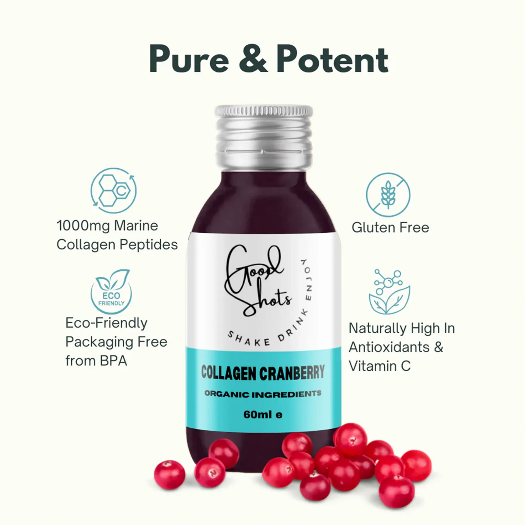 GOOD SHOTS COLLAGEN & CRANBERRY FUNCTIONAL SHOT | Peoples CBD